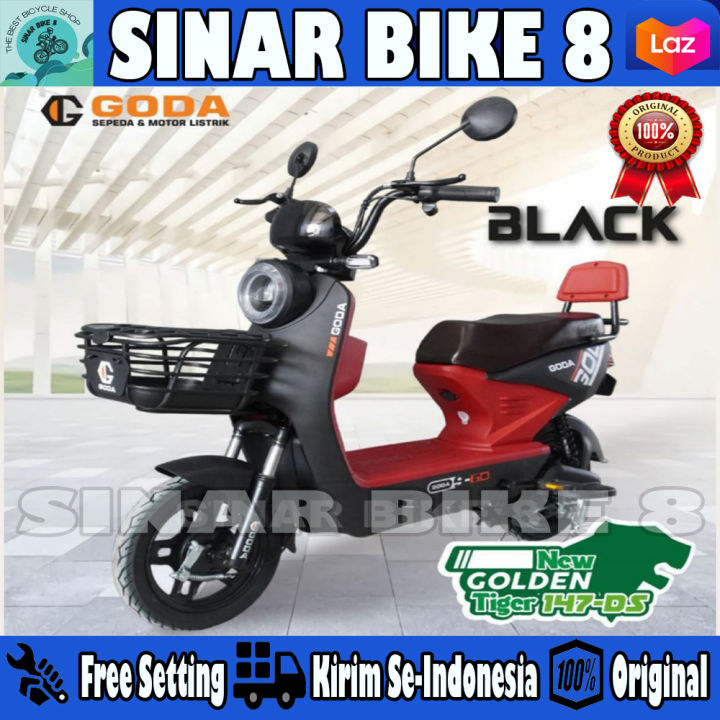 Sepeda Listrik GODA GOLDEN TIGER 147-DS New Electric E Bike 500 Watt ...