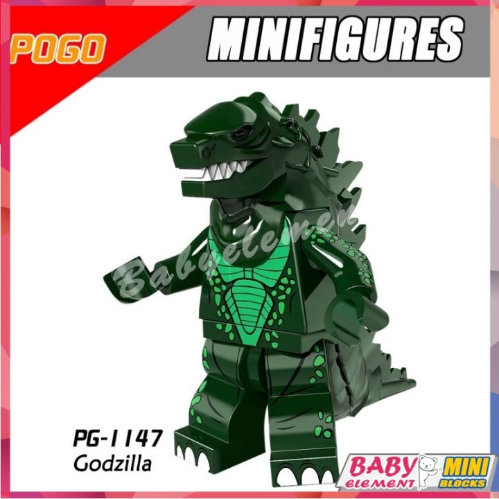 Godzilla Gojira Lava Ice Different Styles Minifigures Godzilla Monsters ...