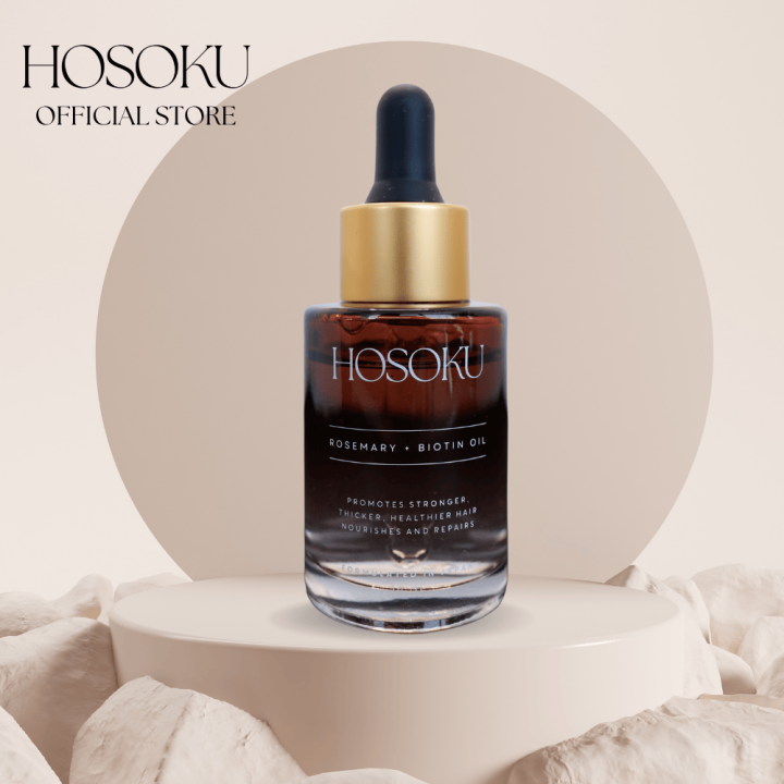 HOSOKU Rosemary + Biotin Hair Growth Oil – Strengthen, Thicken & Revive ...