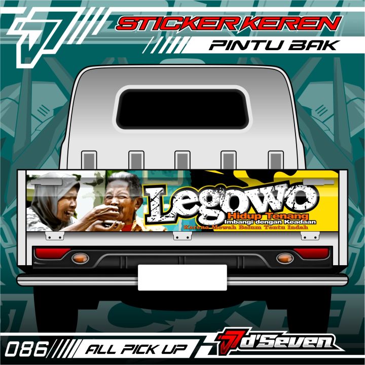 Stiker Pintu Belakang Bak All Pick UP LEGOWO Premium Bisa REQUEST ...