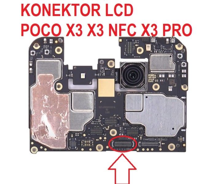 KONEKTOR LCD POCO X3 POCO X3 NFC X3 PRO 40 PIN FPC LCD CONNECTOR 1 PCS ...