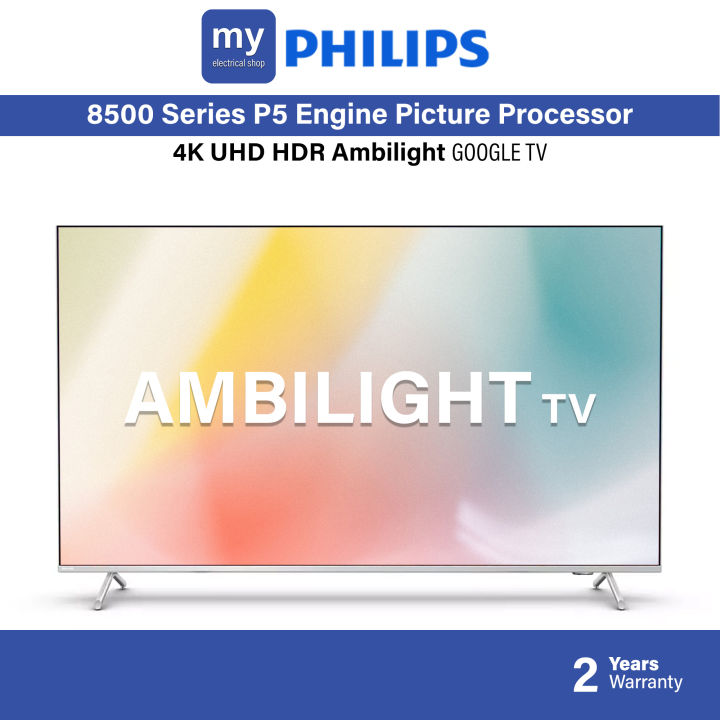 Philips 55 Inch 4K UHD HDR Ambilight Google TV 55PUT8528/68 | Lazada