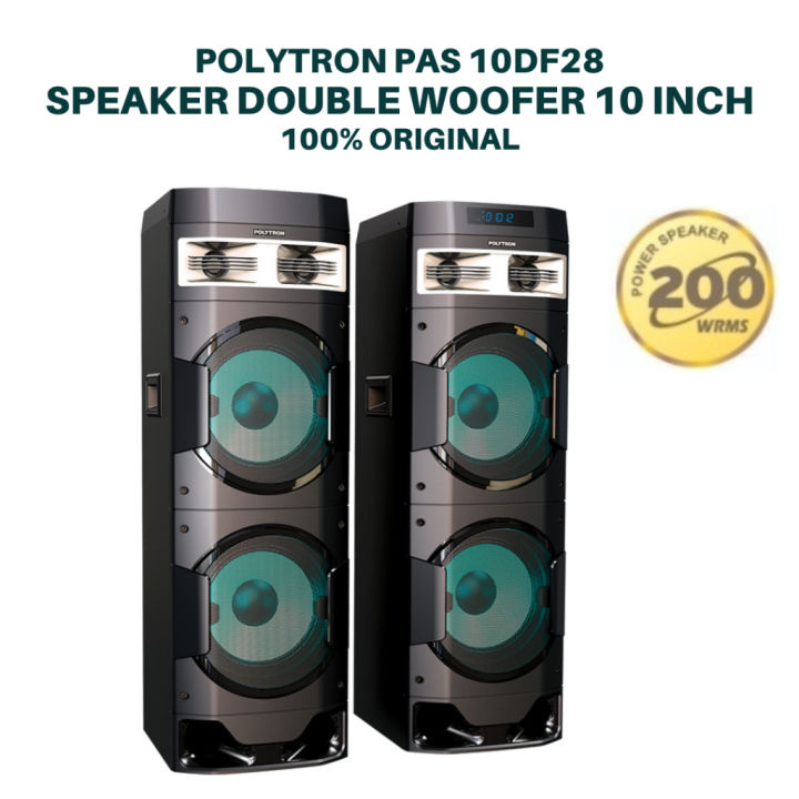 POLYTRON PAS 10DF28 Speaker aktif 10 inch bluetooth karaoke double ...