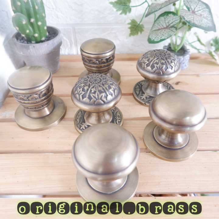 HANDLE KUNINGAN ANTIK KNOP PINTU MINIMALIS HANDLE PINTU RUMAH GAGANG ...