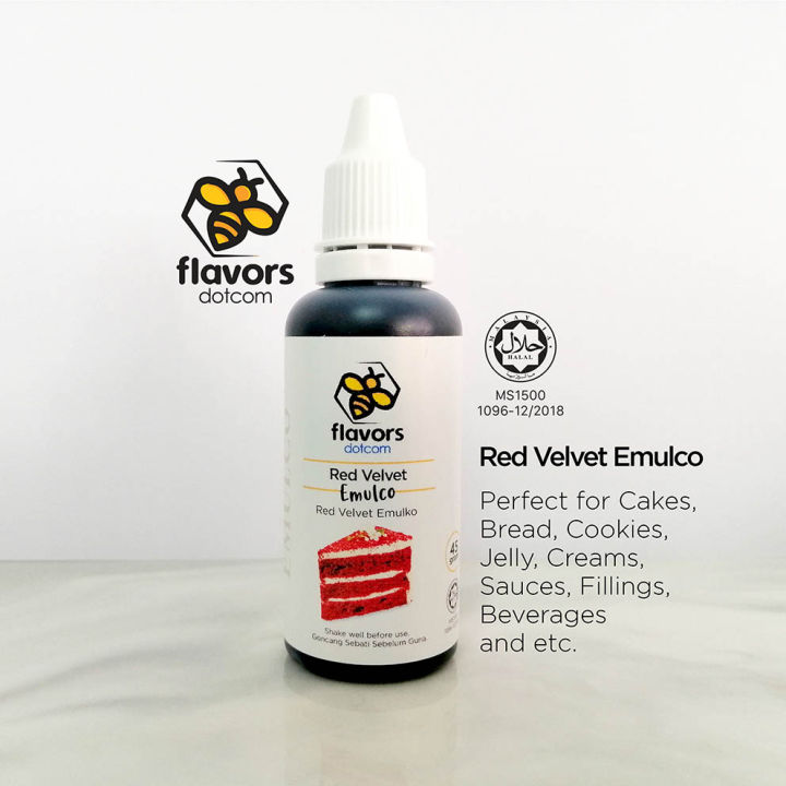 Flavors Dotcom Food Flavouring - Red Velvet Emulco (Paste) 45g / 1.59oz ...