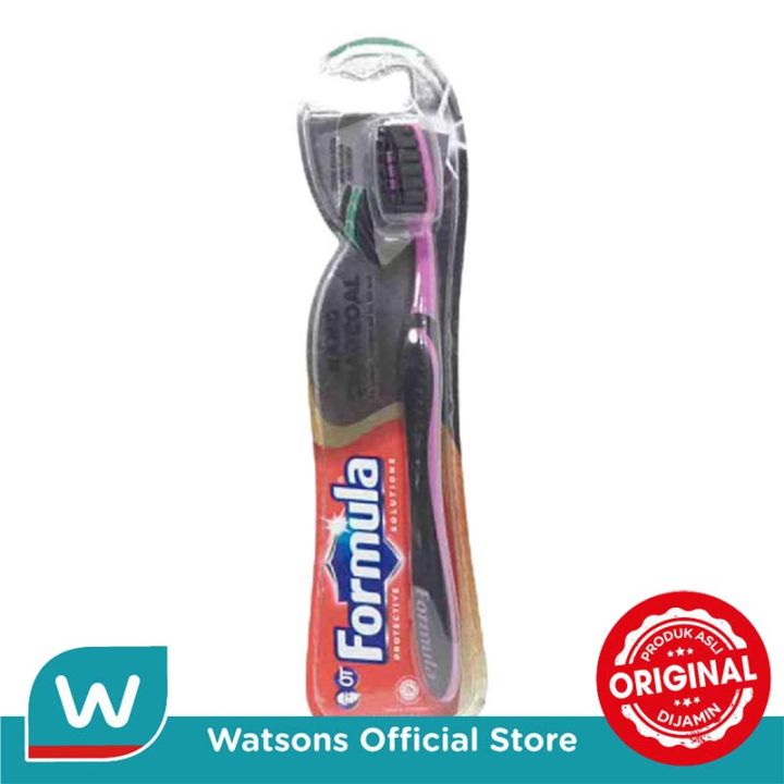 FORMULA Toothbrush Platinum Protector Nano Charcoal | Lazada Indonesia