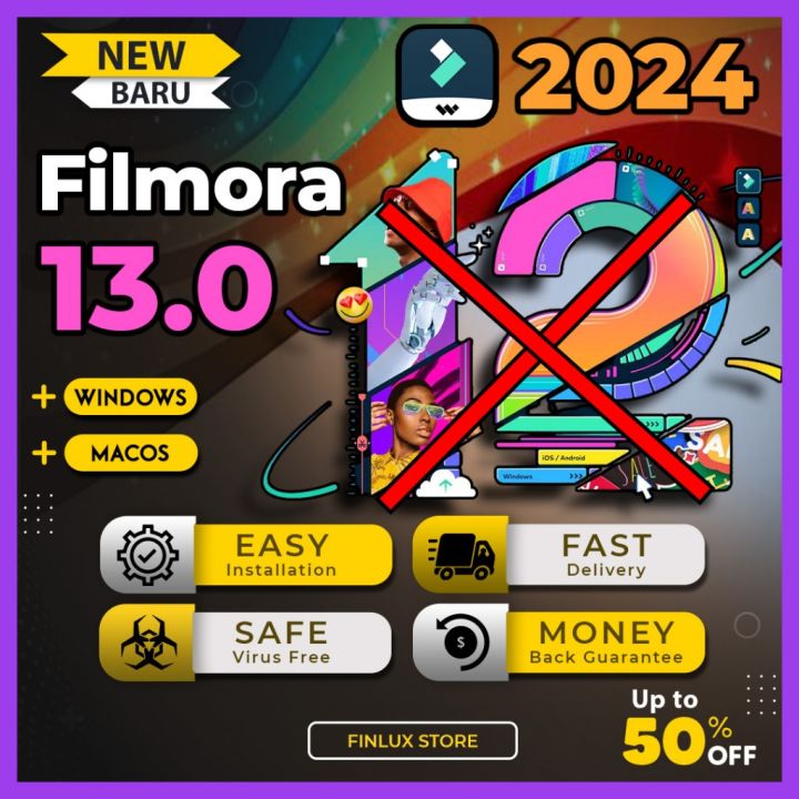 [MAC&WIN] Filmora 14 Full Version Lifetime 140GB Effect packages | Lazada PH