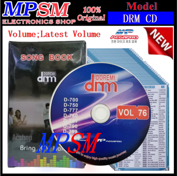 MPSM SHOP Updated CD MEGAPRO DoReMi DRM Songlist For D-700 750 777 780 790 ( DoReMi CD&Songbook ...