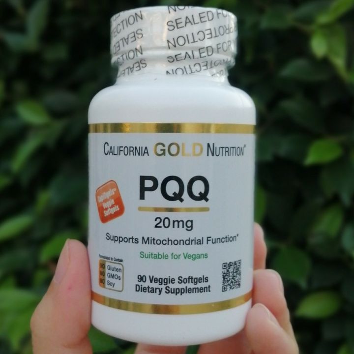 PureQQ® พีคิวคิว PQQ 20 mg 90 Veggie Softgels (California Gold ...