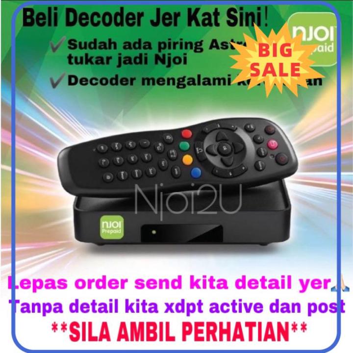 ⭐ [100% ORIGINAL] ⭐ (New)Njoi Decoder siap activated(FREE 20 topup ...