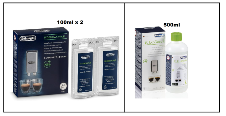 DeLonghi Natural Descaler 100ml / 100ml x 2 Bottles for DeLonghi Coffee ...