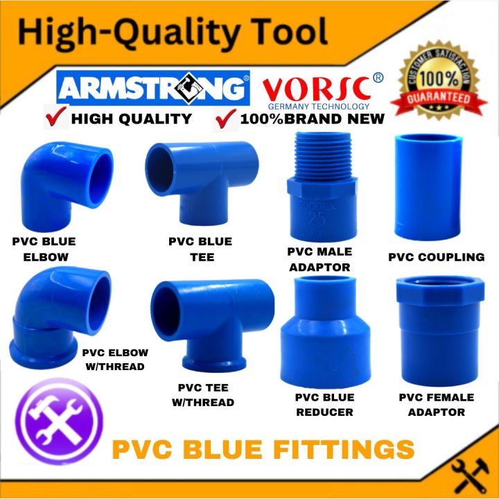 PVC BLUE FITTNGS (ELBOW / TEE / FEMALE ADAPTOR / MALE ADAPTOR ...