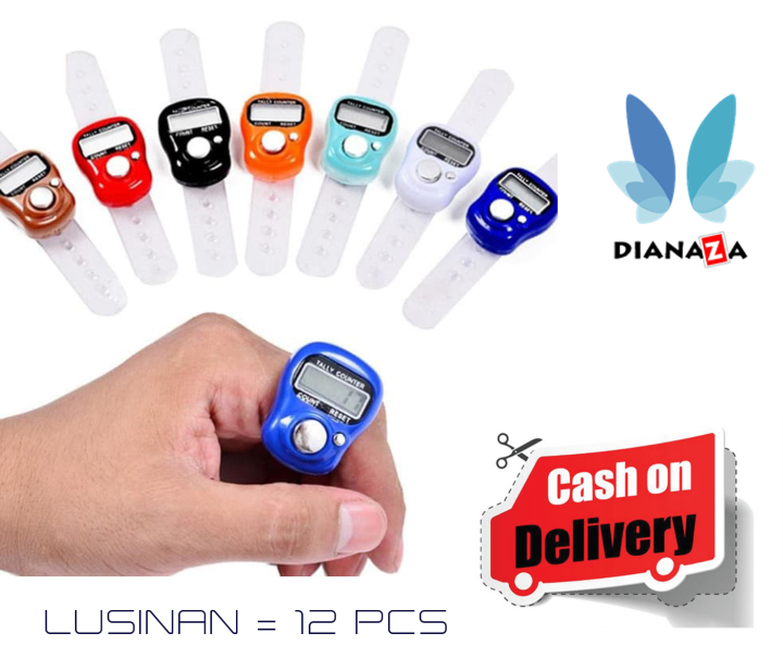 [LUSINAN] Tasbih Digital Mini Finger Counter Penghitung Digital Tally ...