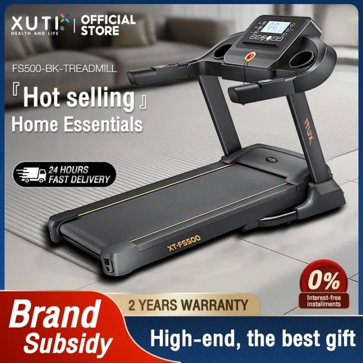 XUTI 5.5HP Treadmill, 0.8-18km/h, Adjustable Angle, Foldable, Space ...