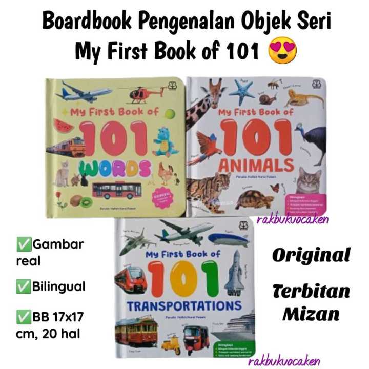 BOARDBOOK Blingual Pengenalan Objek untuk Anak Balita Seri My First ...