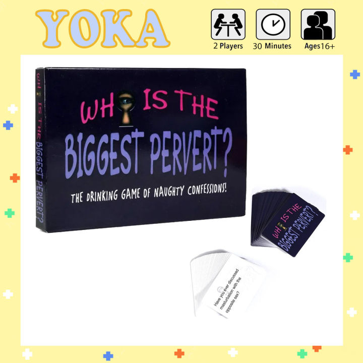 YOKA Who Is The Biggest Pervert Card Game Popular Adult Board Game ...