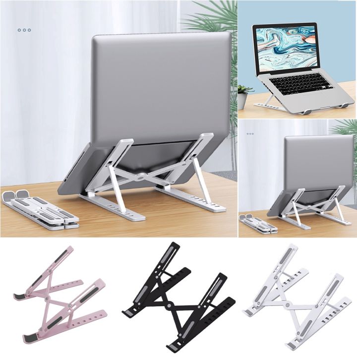 Plastic Laptop Stand Adjustable Foldable Laptop Holder 7 Gears Tablet ...
