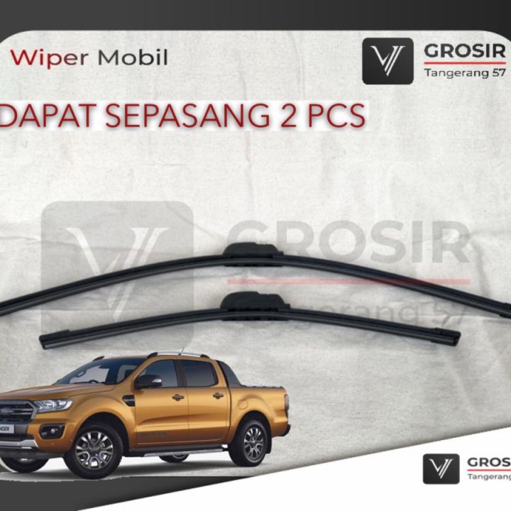 WIPER FORD RANGER FRAMELESS / WIPER MOBIL FORD RANGER 2 PCS | Lazada ...