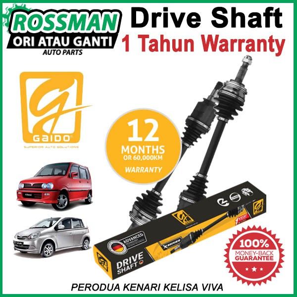 PERODUA KENARI KELISA VIVA GAIDO X SERIES DRIVE SHAFT HEAVY DUTY ...