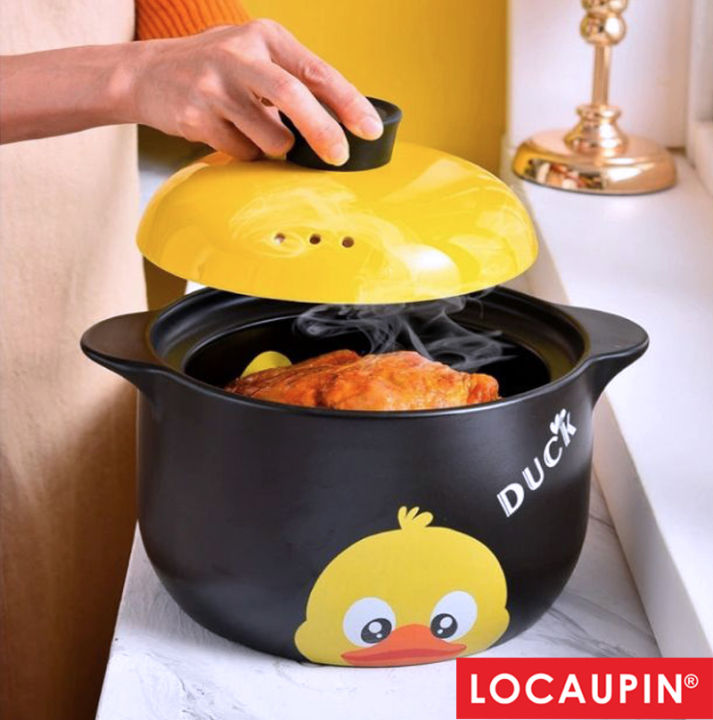 Locaupin Ceramic Stockpot, Stovetop Ceramic Cookware, Soup Pot Stew Pan ...