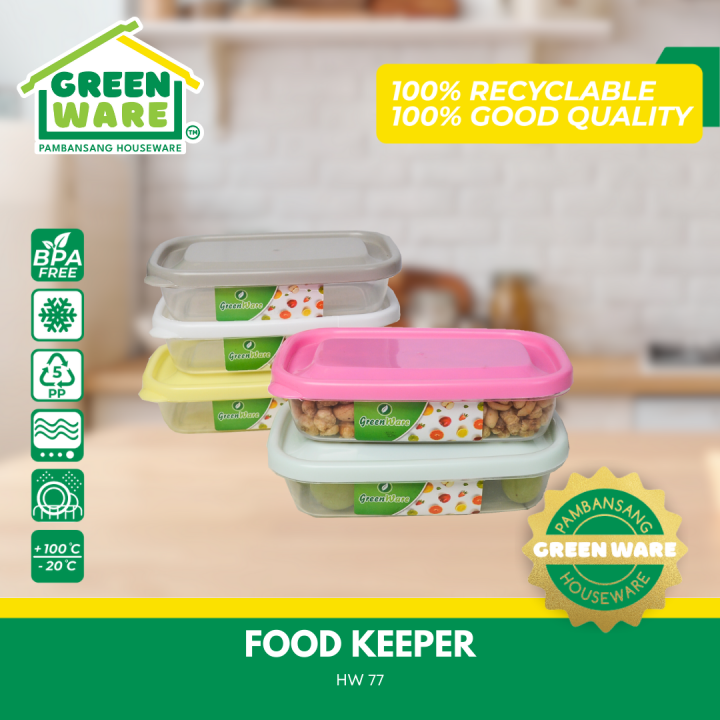 Greenware Rectngular Food Container Food Keeper Storage Tupperware HW ...