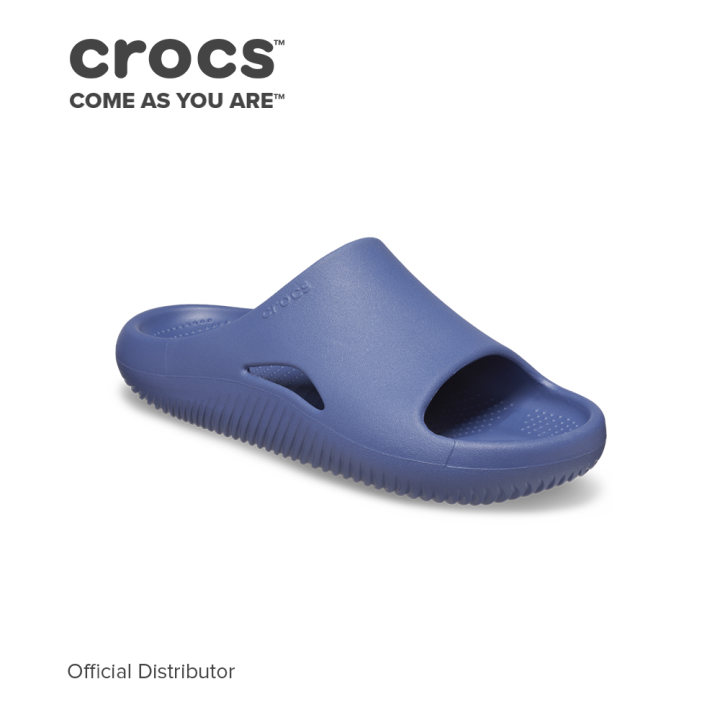 Crocs Unisex Mellow Recovery Slide in Bijou Blue | Lazada PH
