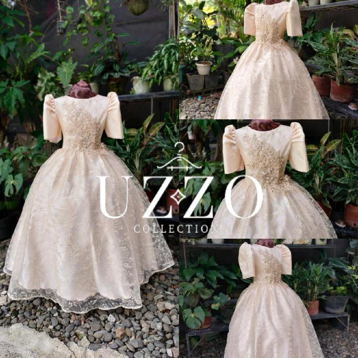 Modern Filipiniana for Kids Ball gown with Petticoat Buwan ng Wika ...