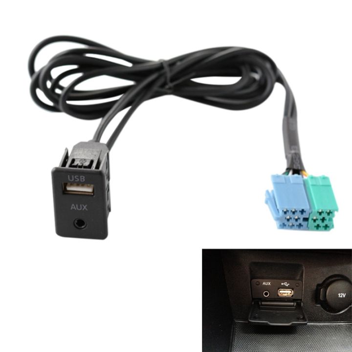 Radio Extension AUX USB Port Adapter Cable Wiring Assy for Hyundai Kia ...