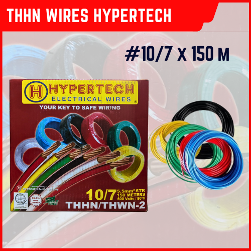 HYPERTECH THHN/THWN-2 WIRE 150 METERS/ROLL Stranded Electrical Wire (Available: 2.0mm/3.5mm/5 ...