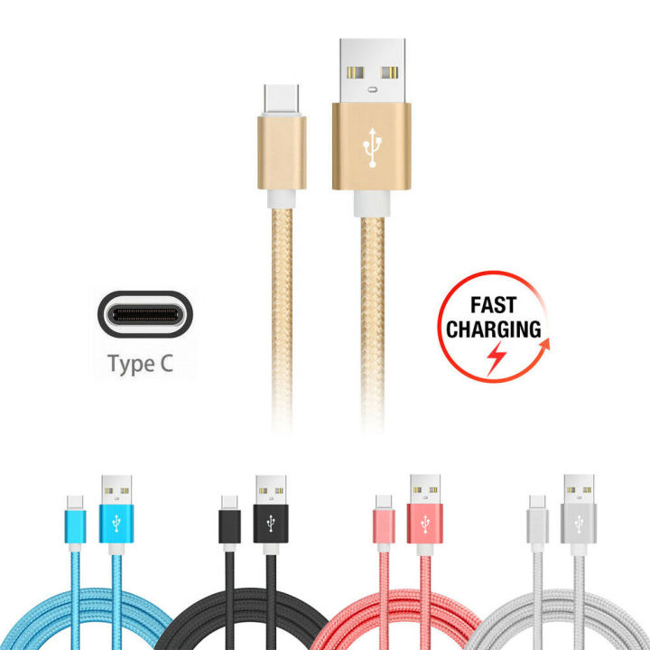 nylon braided rope USB Long Fast Charging Data Cable for Android ios ...