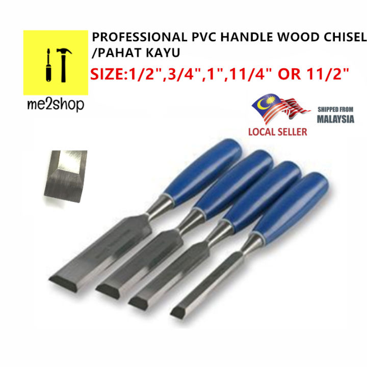 PVC HANDLE WOOD CHISEL/PAHAT KAYU (1/2INCH TO 11/2INCH) | Lazada
