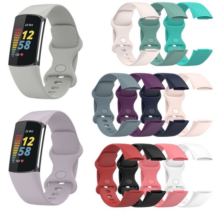 Strap For Fitbit Charge 5 Smart Soft Silicone Band Bracelet Replacement ...
