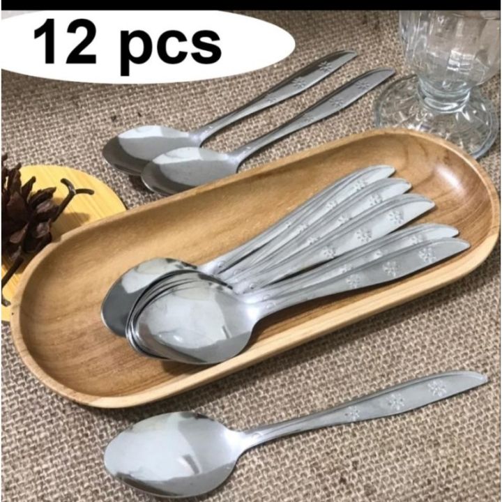Sendok Makan stainless Tebal isi 1 lusin (12 pcs) | Lazada Indonesia