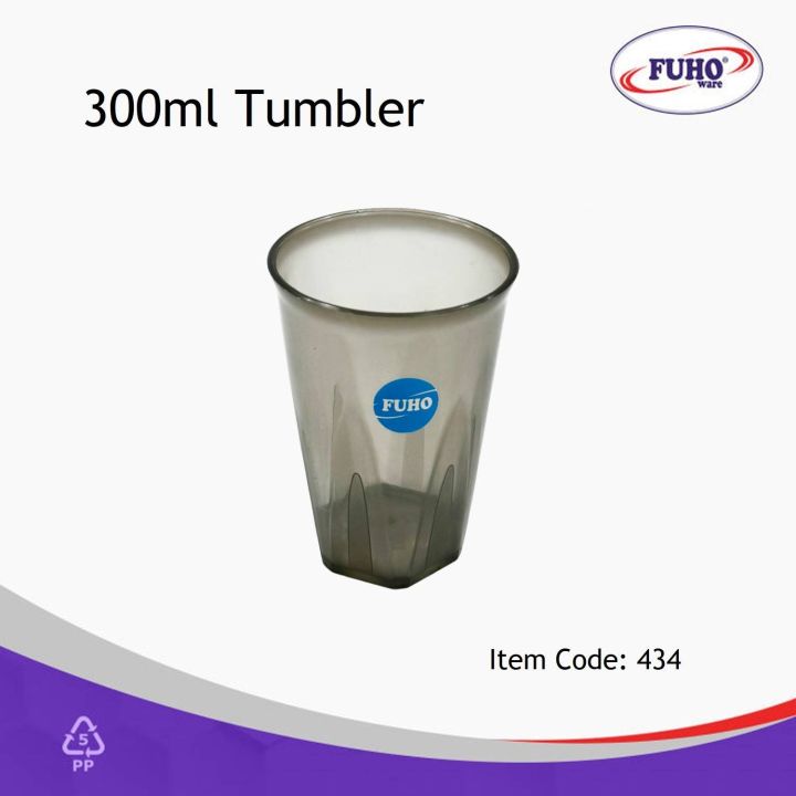 Fuho 300mL Tumbler / Reusable Drinking Cup / Baso / Plastic Tumbler / 6 ...