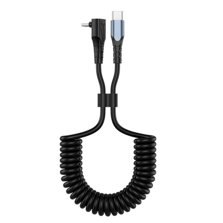 NEWMANA Telescopic Spring Wire Charging Cable Fast Charging Data Cable ...
