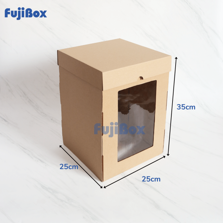 Fuji box Kotak Box Dus Kue Tart Tinggi 25 x 25 x 35 (5 Pcs) | Lazada ...