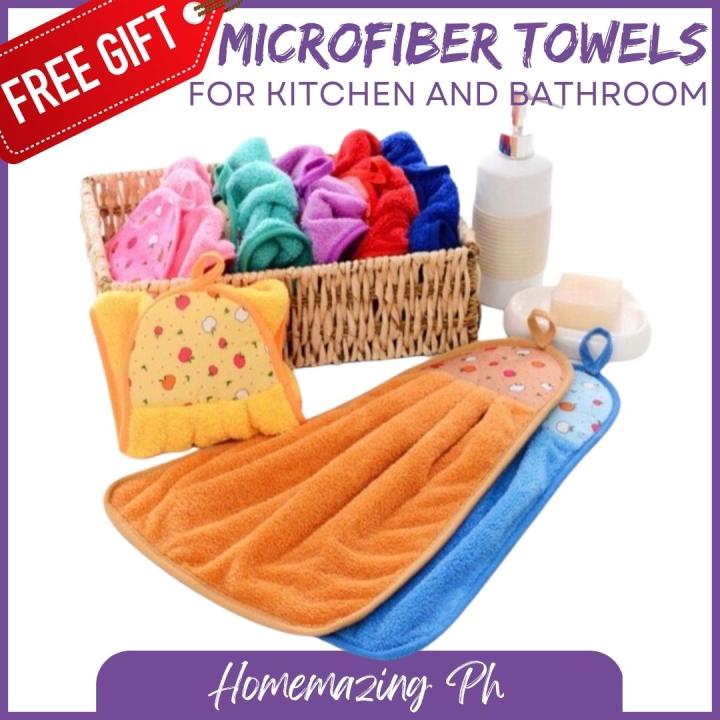 Homemazing Ph Bathroom and Kitchen Towel Soft Hand Towel Microfiber ...