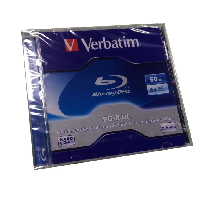 Verbatim Blu-Ray Disc BD-R DL 50GB 6X BDR Blank Bluray Disks Dual Layer ...