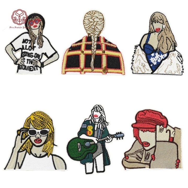 Pro Patch Store Cartoon Girl Singer Series DIY Embroidery Patches for ...