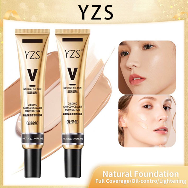 YZS Liquid Matte Foundation Full Coverage Waterproof Oil Control Tahan ...