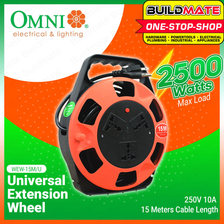 Omni Extension Cord Socket Outlet Wheel 15M with 3 Outlet 15 METERS ...