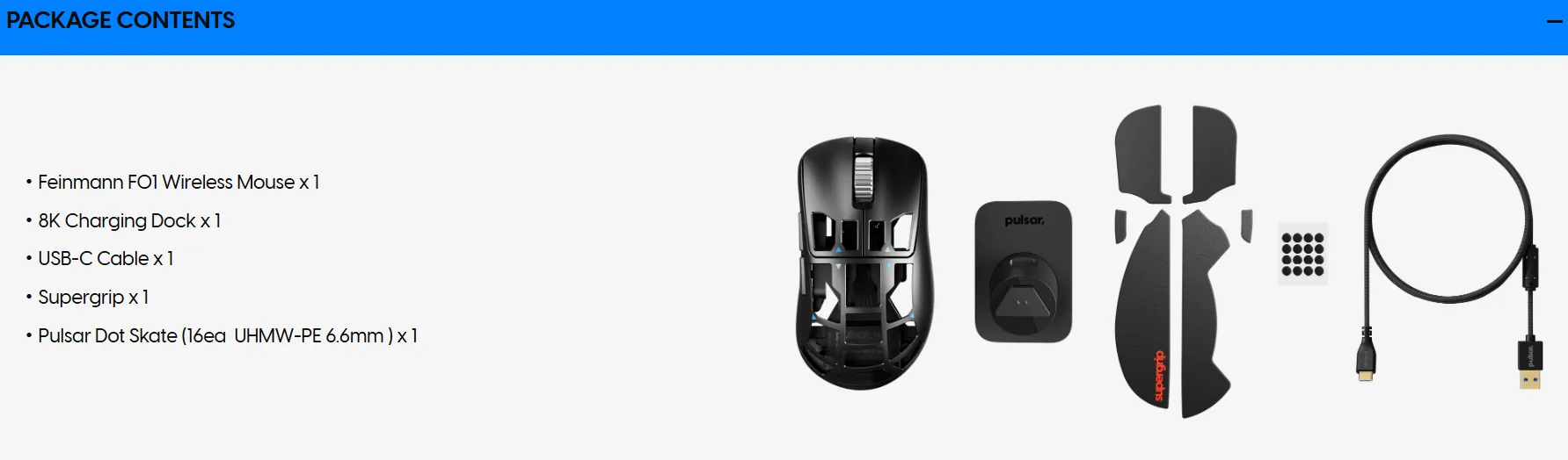 # Pulsar Feinmann F01 [First Edition] - 8K Wireless Gaming Mouse # | Lazada