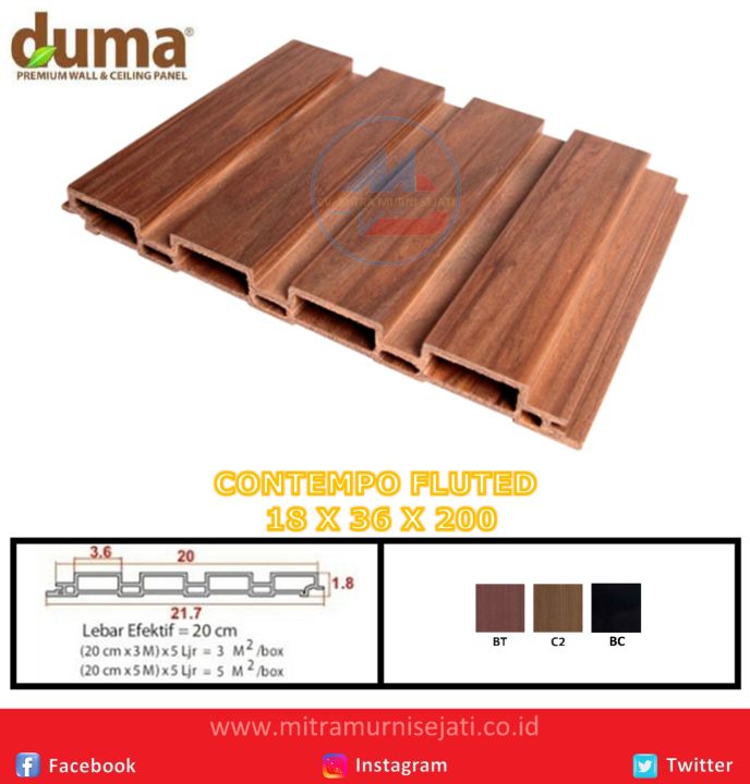 Harga Duma Panel Contempo Fluted 18x36x200 | Surabaya Jawa Timur ...