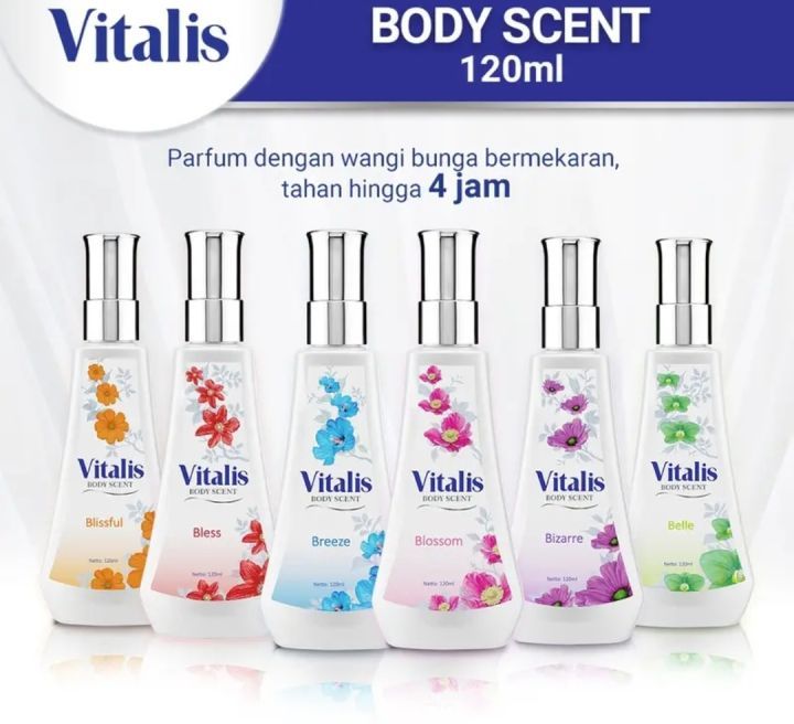 Vitalis Body Scent Spray 120 ML | Botol Plastik | Parfum Tubuh | Lazada ...