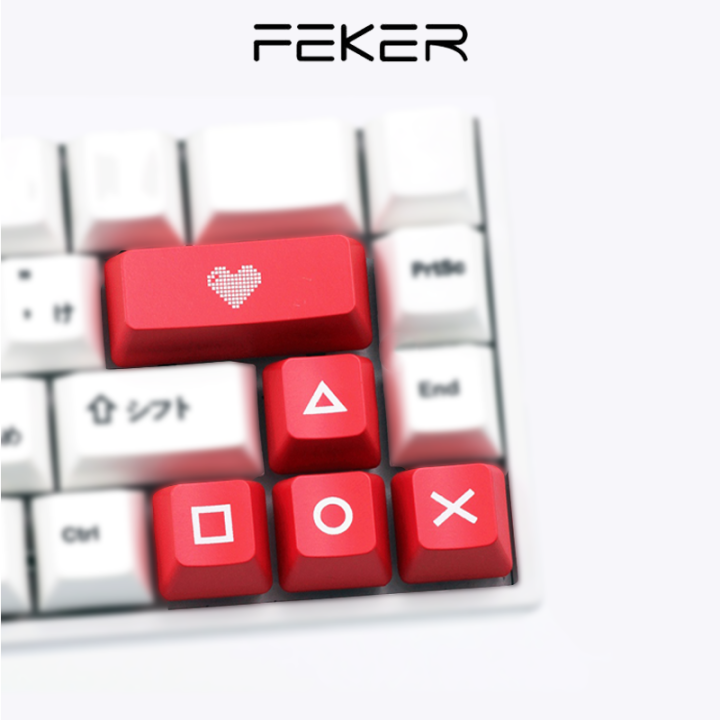FEKER 4Pcs Mechanical Keyboard ABS Translucent Keycap Direction Keys Up ...