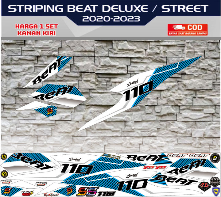 STIKER STRIPING BEAT DELUXE 2020 2024 / STRIPING BEAT BARU DELUXE ...