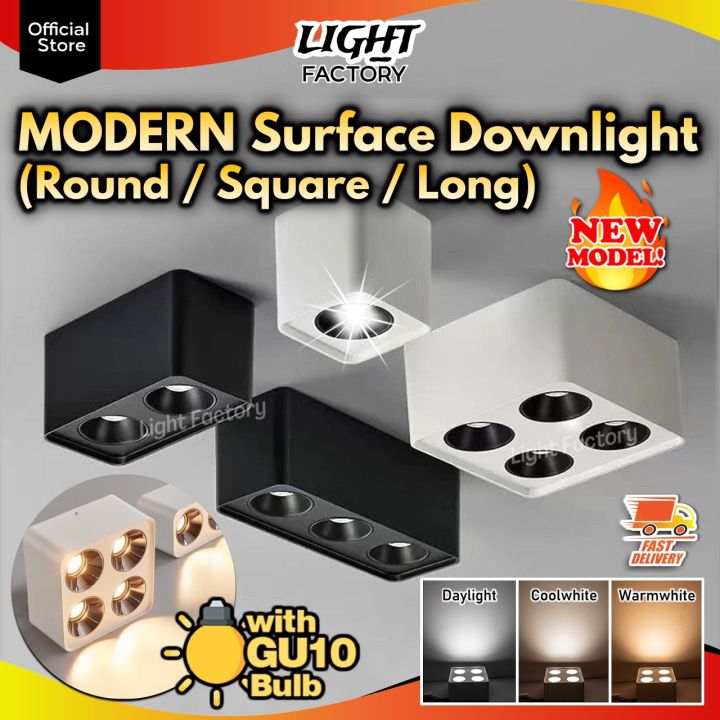 🔥NEW🔥Modern LED Surface Eyeball Black/White Fitting with Bulb GU10 7W ...