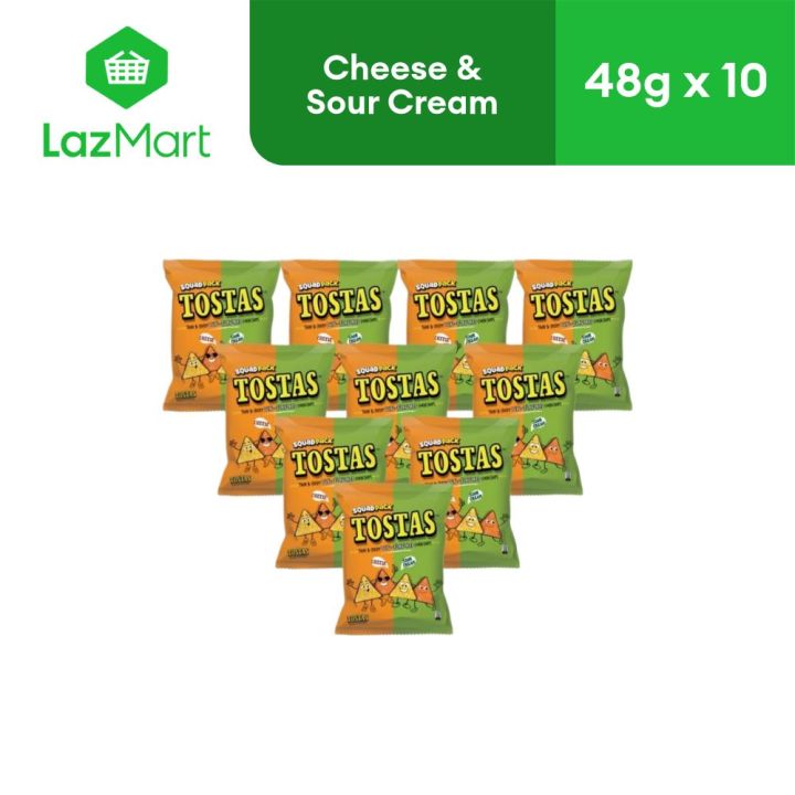 Tostas Cheese & Sour Cream 48G -Pack of 10 | Lazada PH