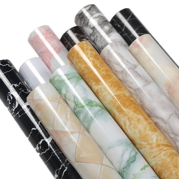 【cw】 Self Adhesive Oil Marble Wallpaper Contact Paper Wall Kitchen ...