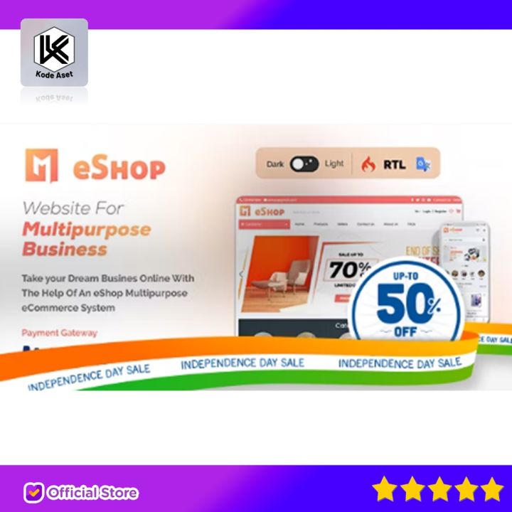 SOURCE CODE APLIKASI ESHOP WEB - MULTI VENDOR ECOMMERCE MARKETPLACE / CMS BY KODEASET | Lazada ...